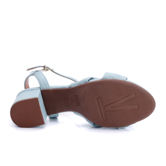 Sandália Salto Feminina Vizzano - LIGHT TURQUESA - Andaraki