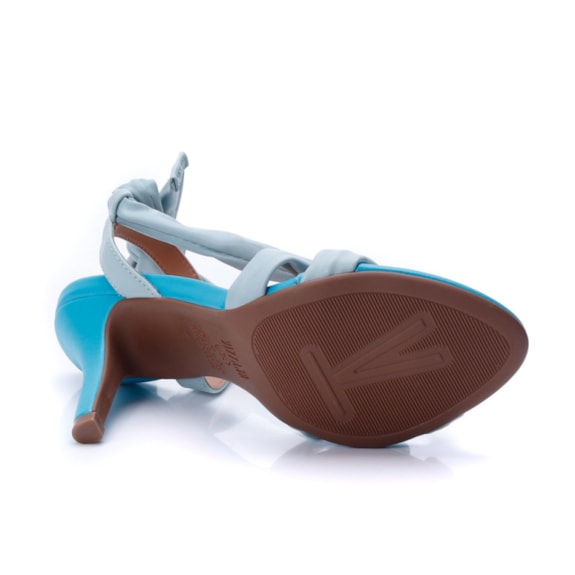 Sandália Salto Feminina Vizzano - LIGHT TURQUESA/ACQUA - Andaraki