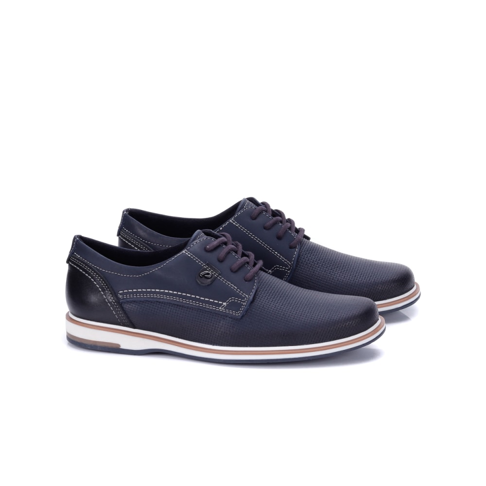 Sapato Esporte Pegada Masculino - BLUE/PRETO - Andaraki